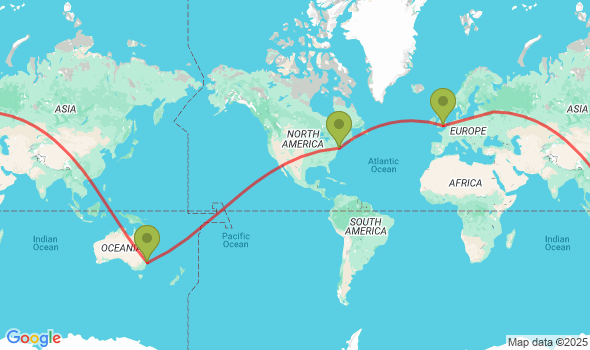 Sydney to London, New York City - AirTreks Trip Planner